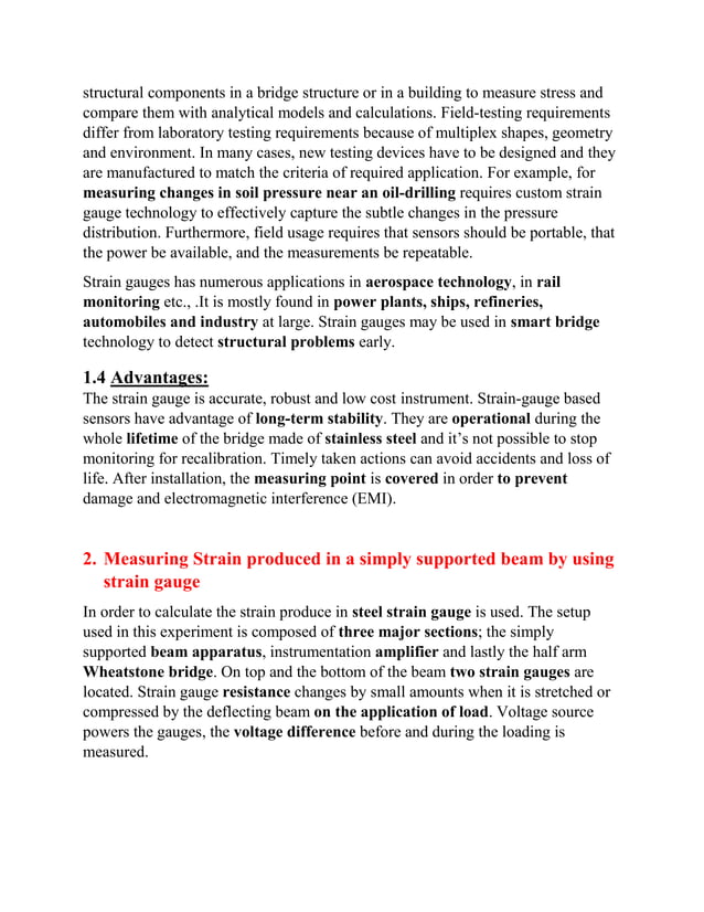 Strain Gauges (Autosaved).docx | Physics | Science