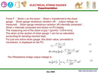 strain gauge structure analysis by experiment.ppt
