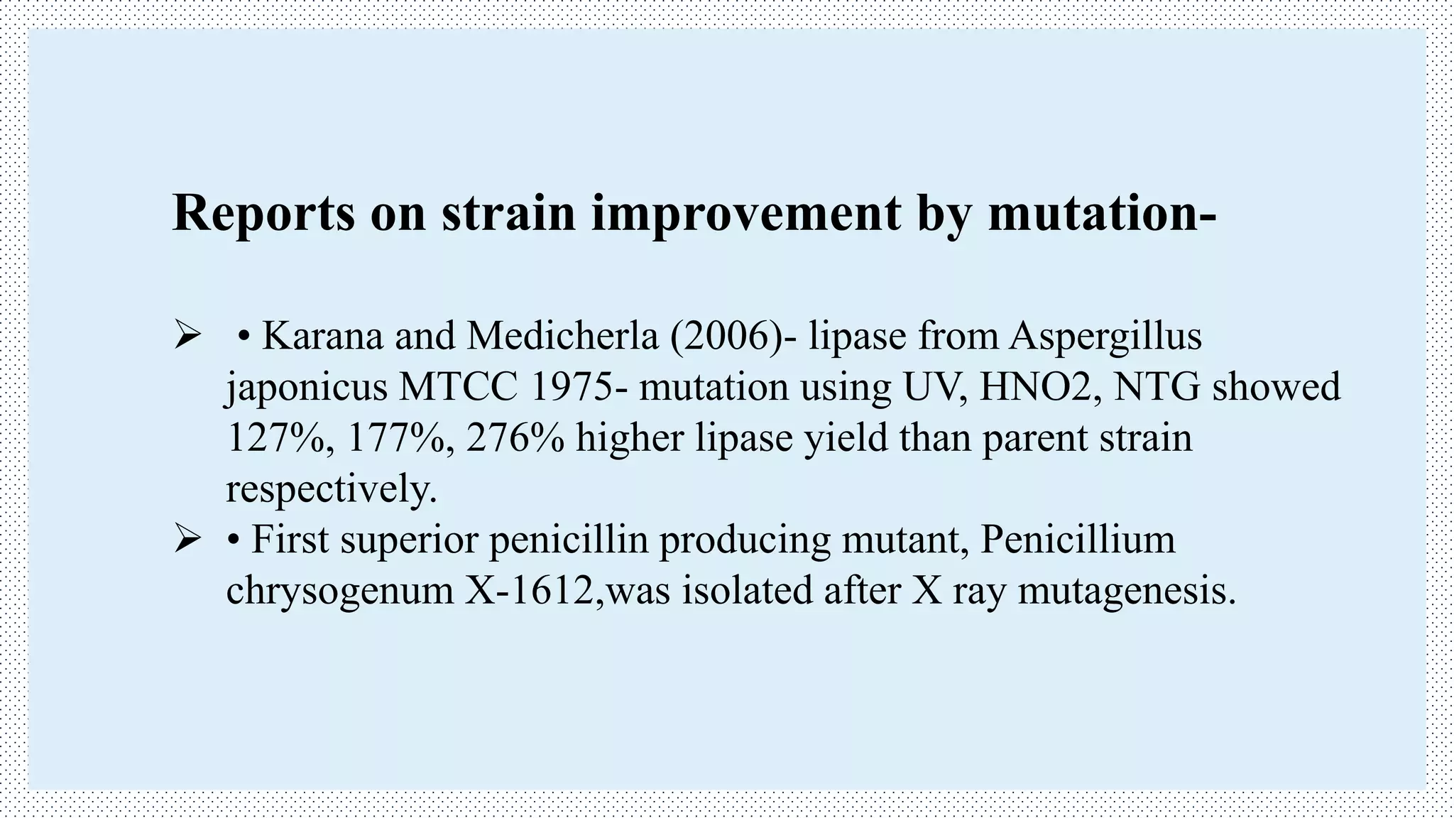 Strain improvement | PPTX