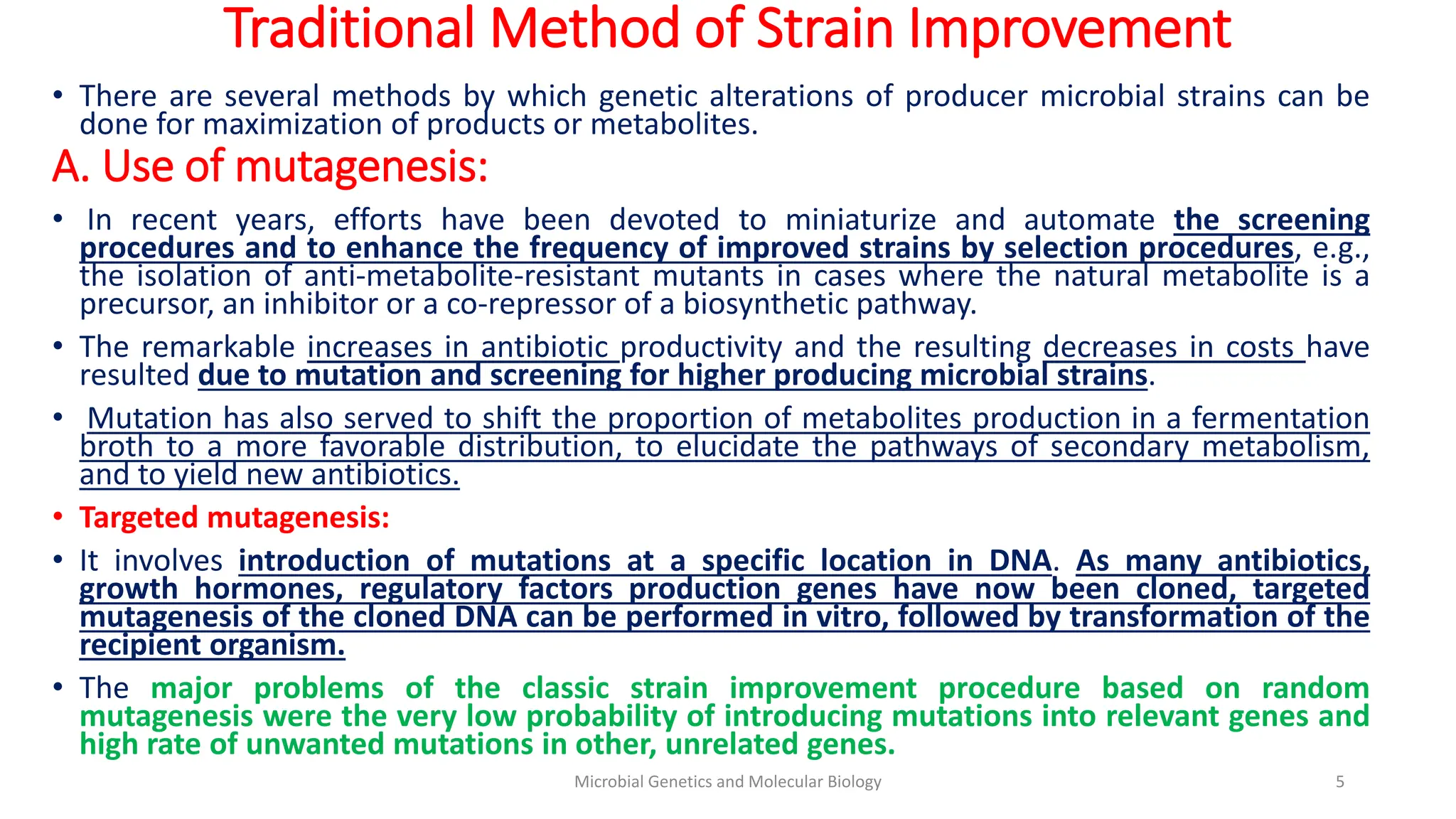 Strain improvement in microbial genetics .pptx