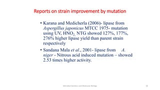 Strain improvement in microbial genetics .pptx