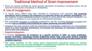 Strain improvement in microbial genetics .pptx