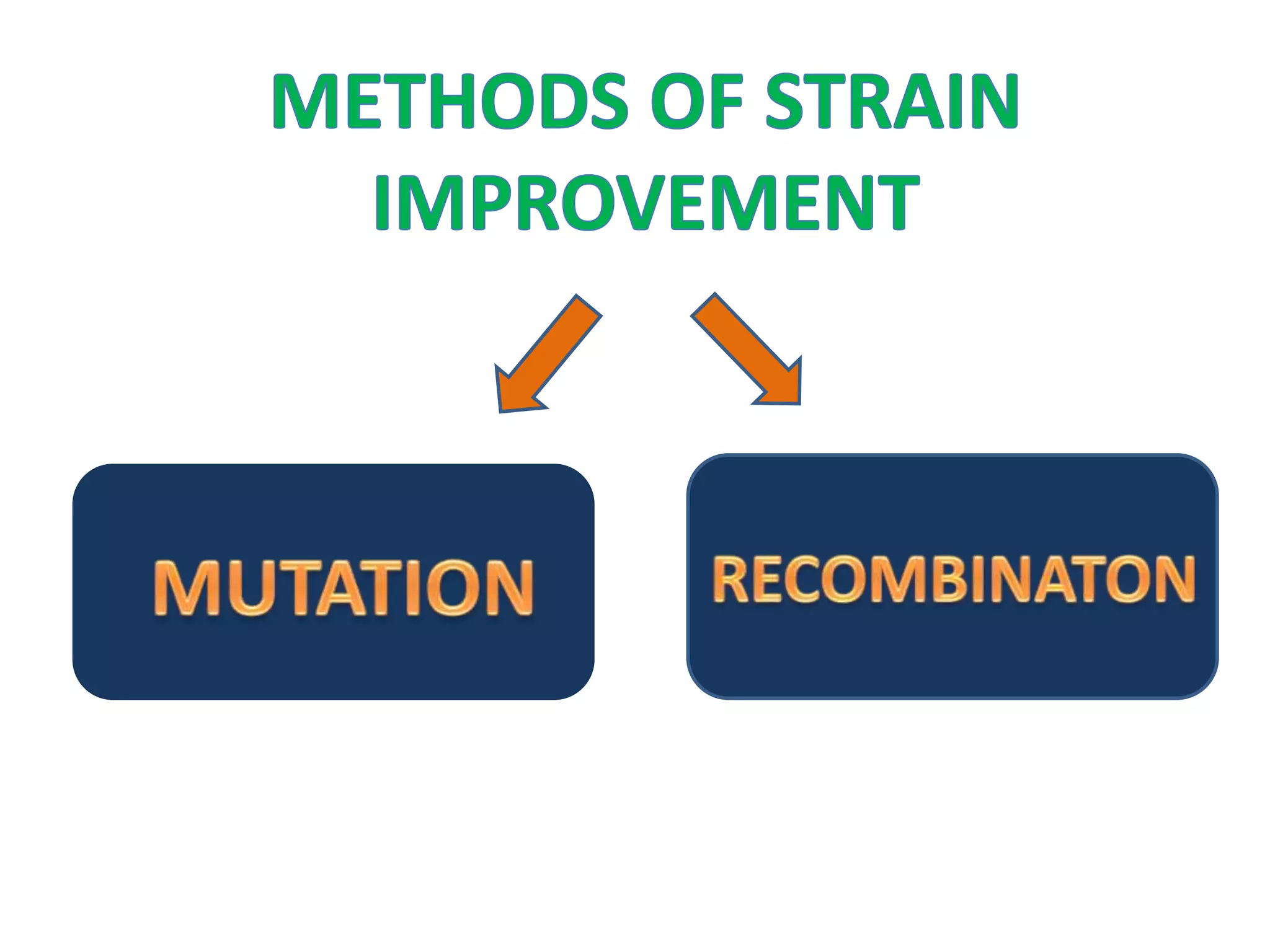 Strain improvement part I, Types of control mechanism in micro ...