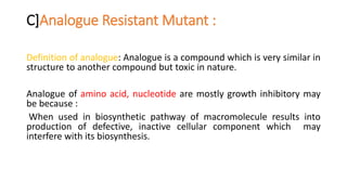 Strain improvement Part II, Generation of mutants producing high level ...