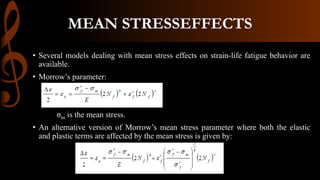 Strain life approach | PDF
