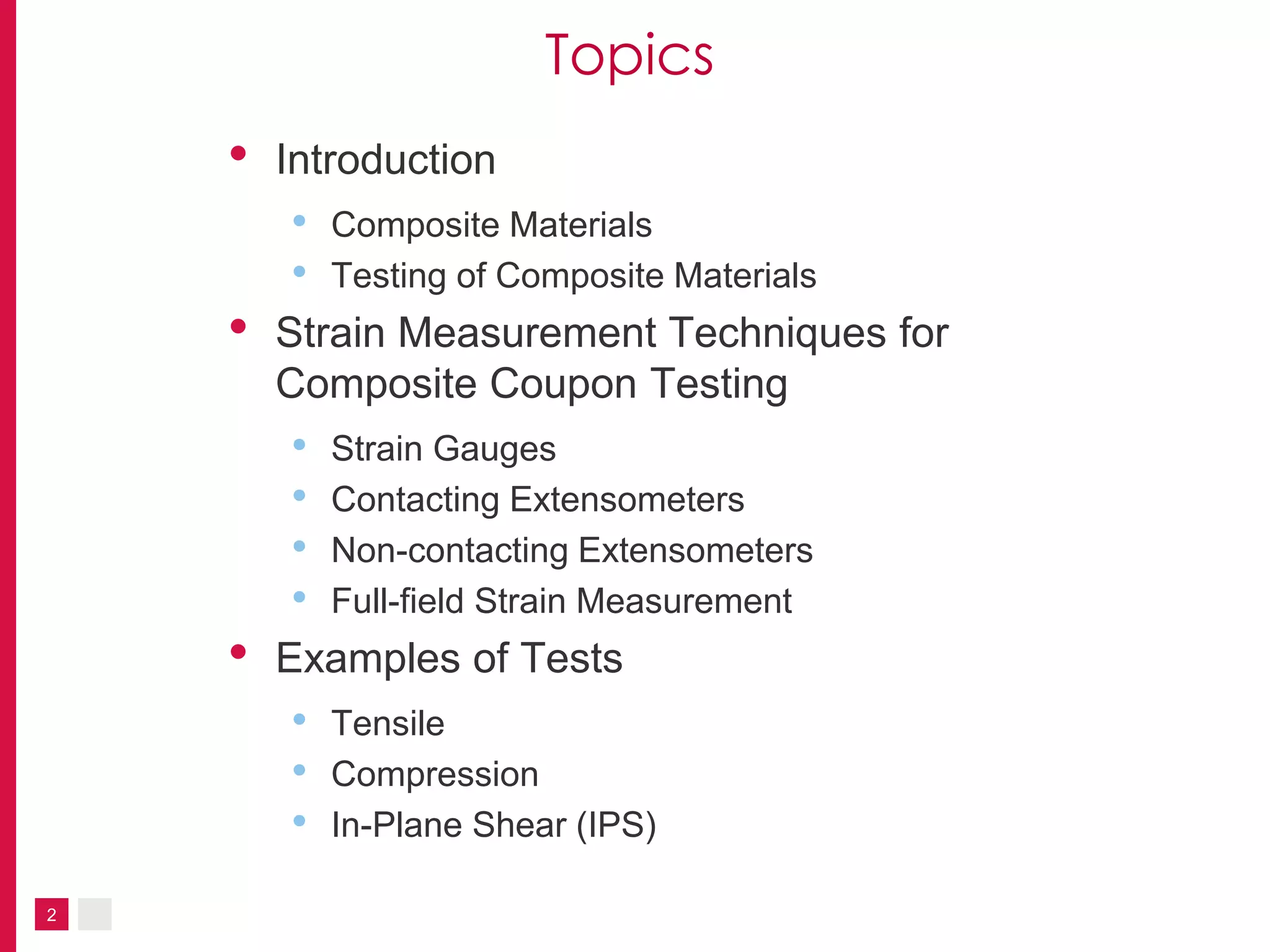 Strain Measurement Techniques for Composites Testing | PDF