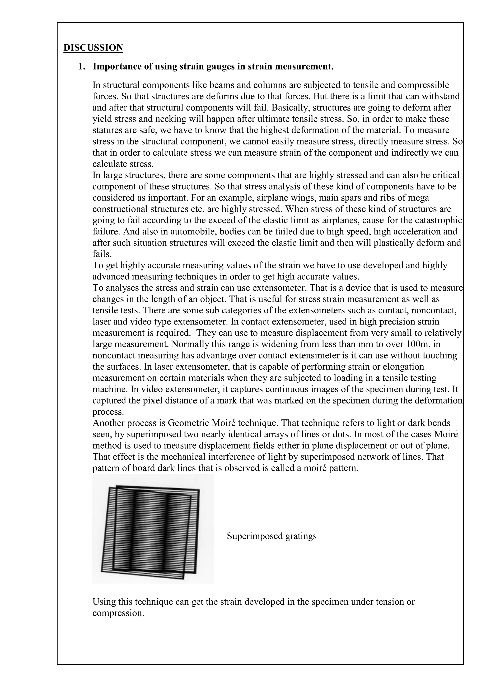 Strain measuring techniques and applications | PDF