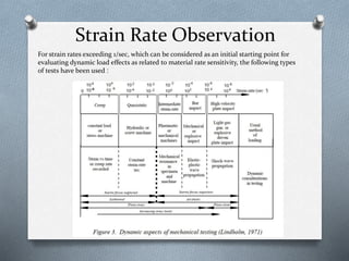 Behavior of Metals according to their strain rate ppt | PPTX