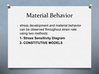 Behavior of Metals according to their strain rate ppt | PPTX