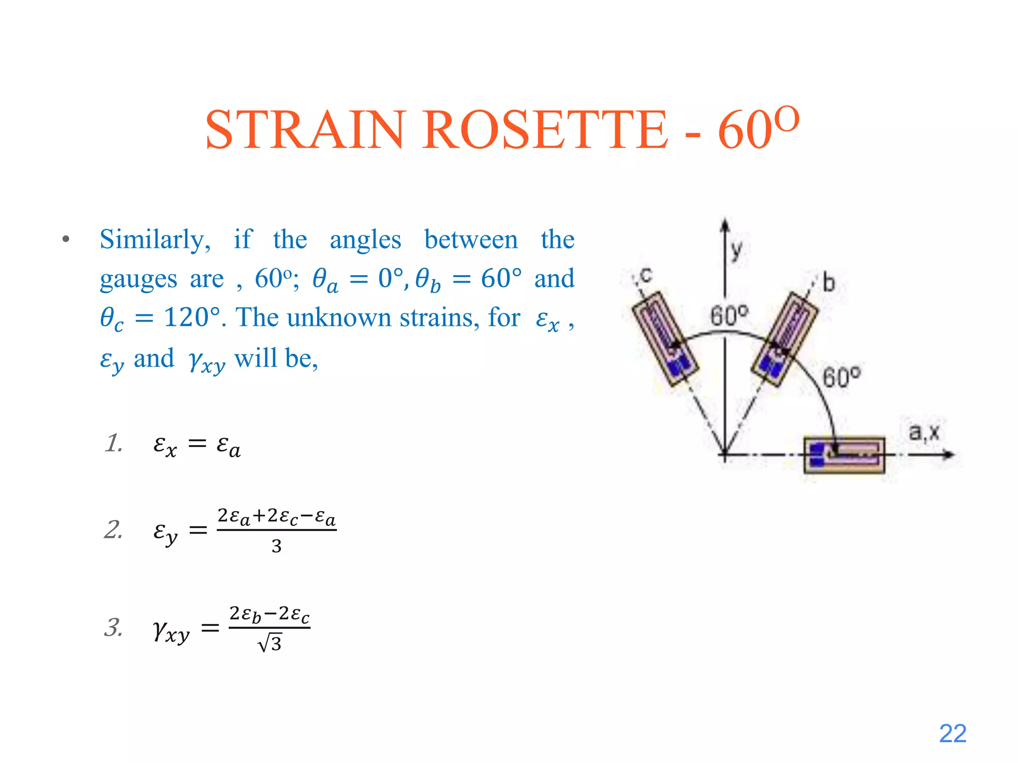 Strain rosette analysis 1 | PPTX