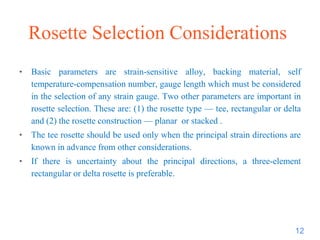 Strain rosette analysis 1 | PPTX