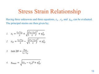 Strain rosette analysis 1 | PPTX