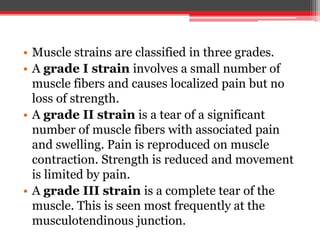 Muscle Strain Grades