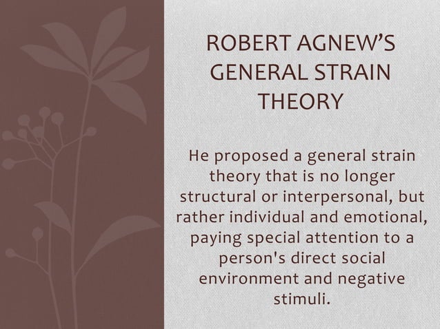 Strain theory | PPTX