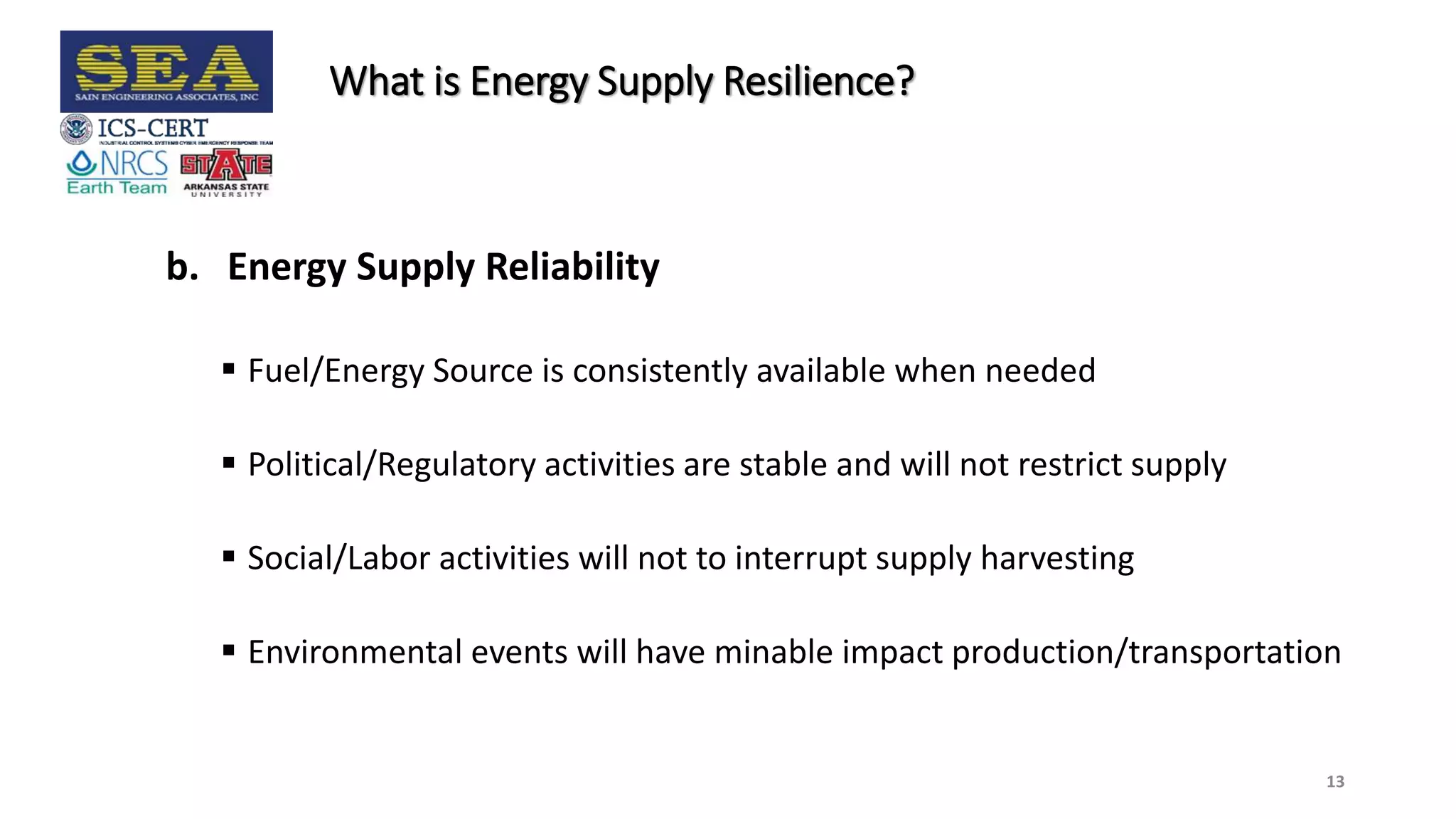 Energy System Resilience | PPSX