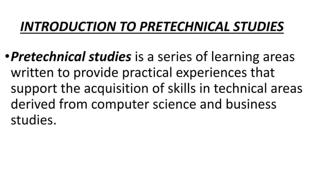 STRAND 1 Introduction to Pretechnical studies.pptx