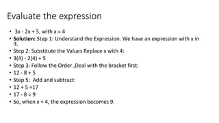 STRAND 2 ALGEBRA.pptx CBC FOR GRADE 8,, | PPTX