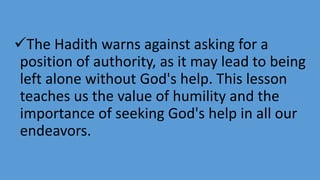 STRAND 2 HADITH.pptx GRADE 8 CBC FOR KIDS | PPTX