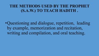 STRAND 2 HADITH.pptx GRADE 8 CBC FOR KIDS | PPTX