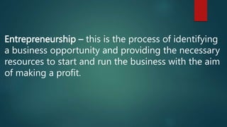 STRAND 5- ENTREPRENEURSHIP.pptx FOR KIDS | PPTX