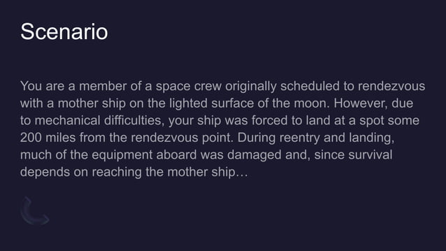 Stranded on the Moon - Team Engagement Activity.pptx | Human Resources ...