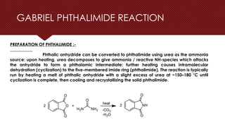 stereo chemistry of amines and gabriel phthalimide reaction with ...