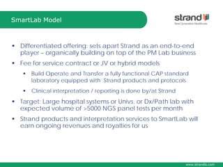 Strand SmartLab - Enabling Precision Medicine at community Hospitals | PPT