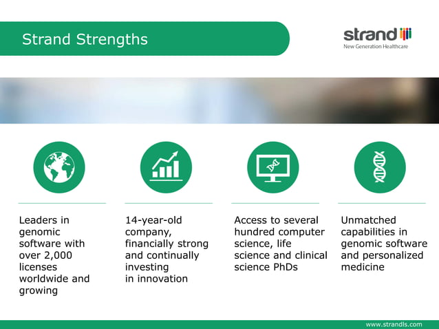 Strand SmartLab - Enabling Precision Medicine at community Hospitals | PPT