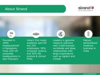 Strand SmartLab - Enabling Precision Medicine at community Hospitals | PPT