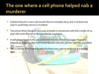 Strange But True Cell Phone Stories | PPT