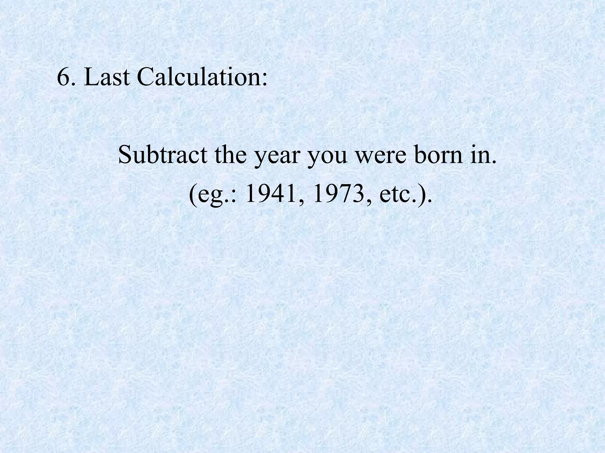 Strange calculation | PPT