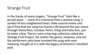 Strange Fruit | PPTX