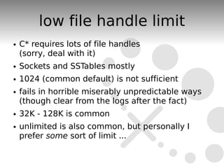 strangeloop 2012 apache cassandra anti patterns | PDF