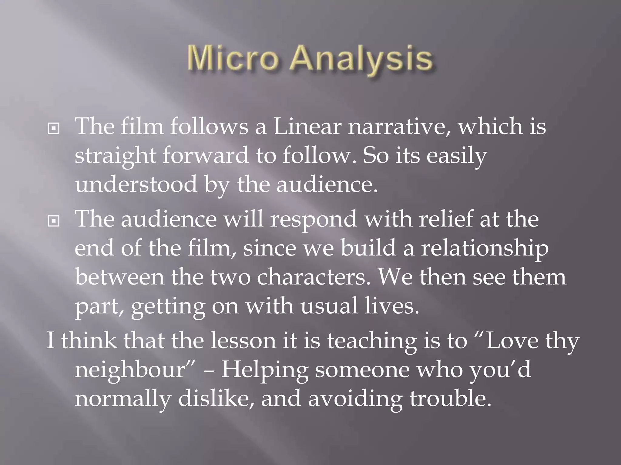 Strangers (Short film analysis) | PPTX