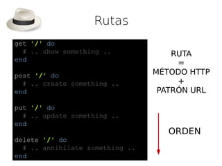 Strangers In The Night: Ruby, Rack y Sinatra - Herramientas potentes ...