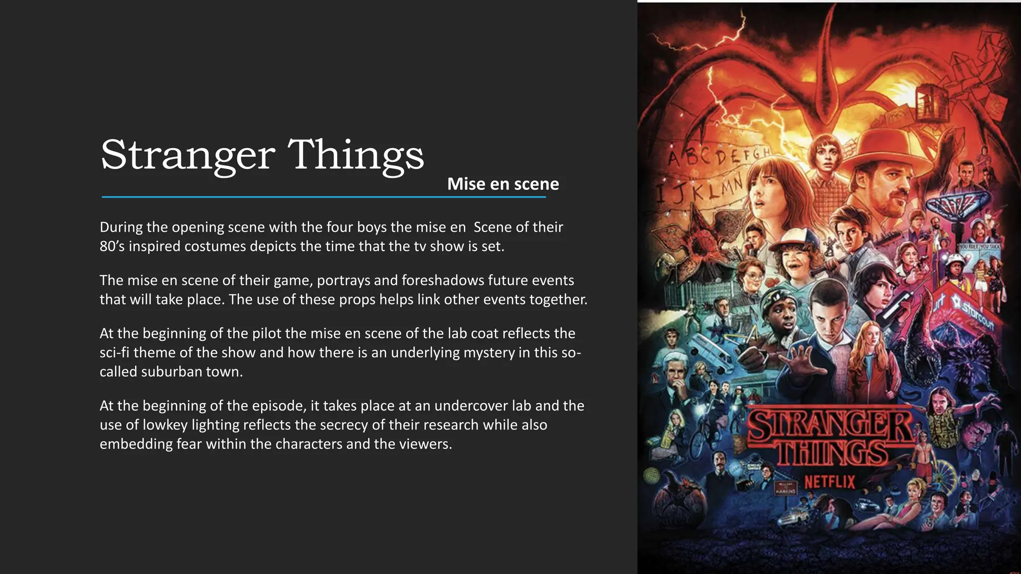 Stranger Things conventions sci-fi analysis | PPTX