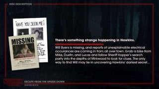 Stranger Things: Escape from the Upside Down | PPT