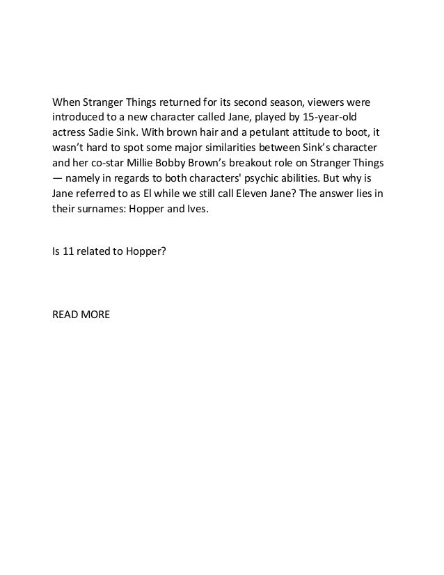Stranger Things Star Millie Bobby Brown as Eleven.pdf