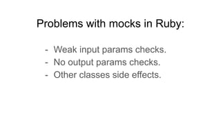 Some strange stories about mocks. | PPT