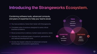 Strangeworks - Humanizing Quantum Computing | PPT