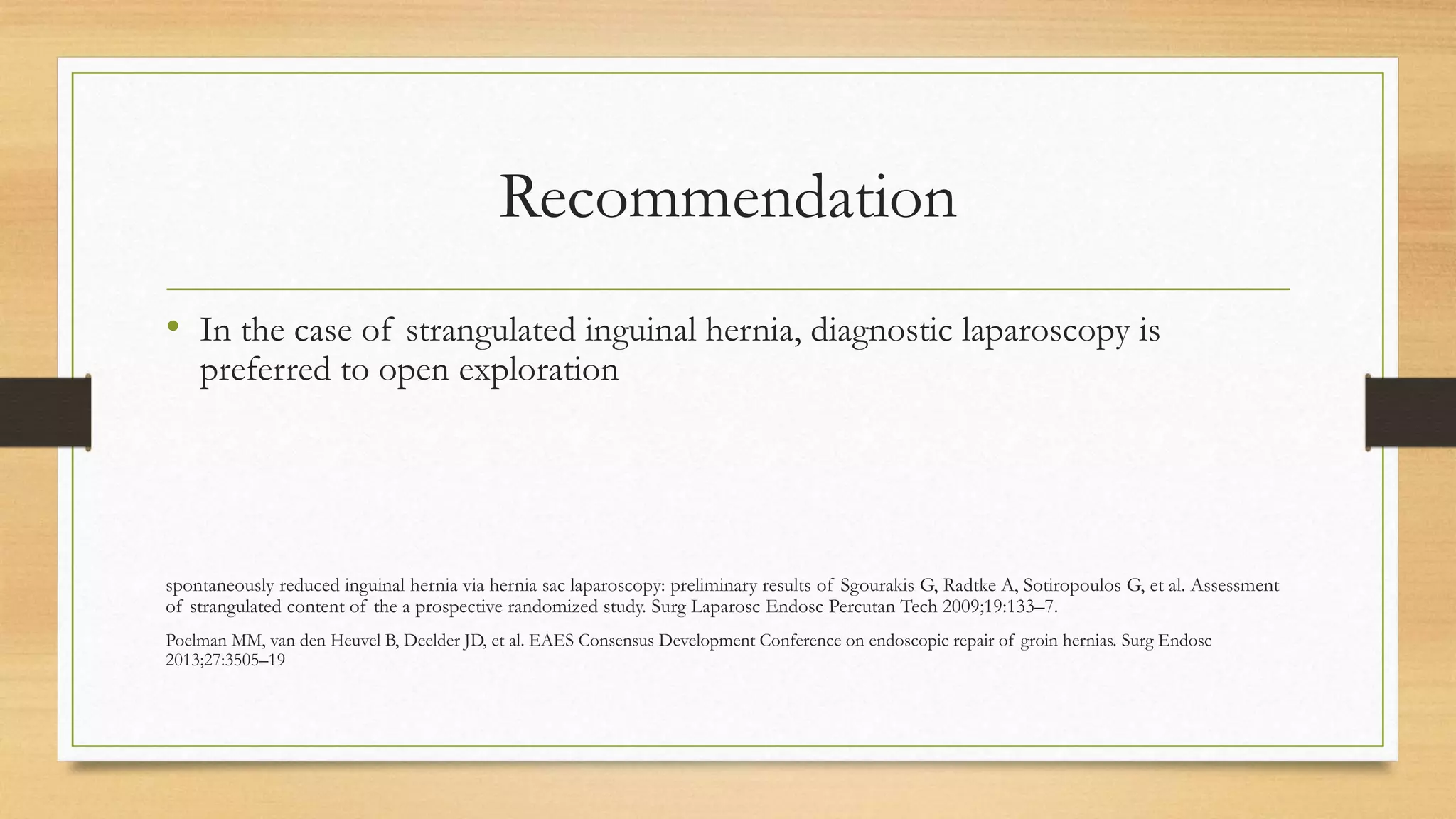 Strangulated femoral hernia | PPTX