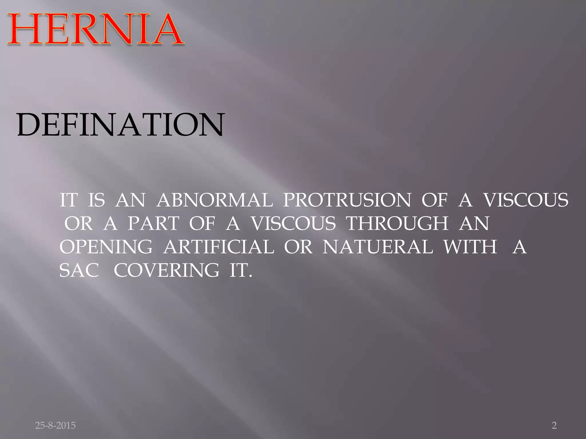 Strangulated hernia | PPTX