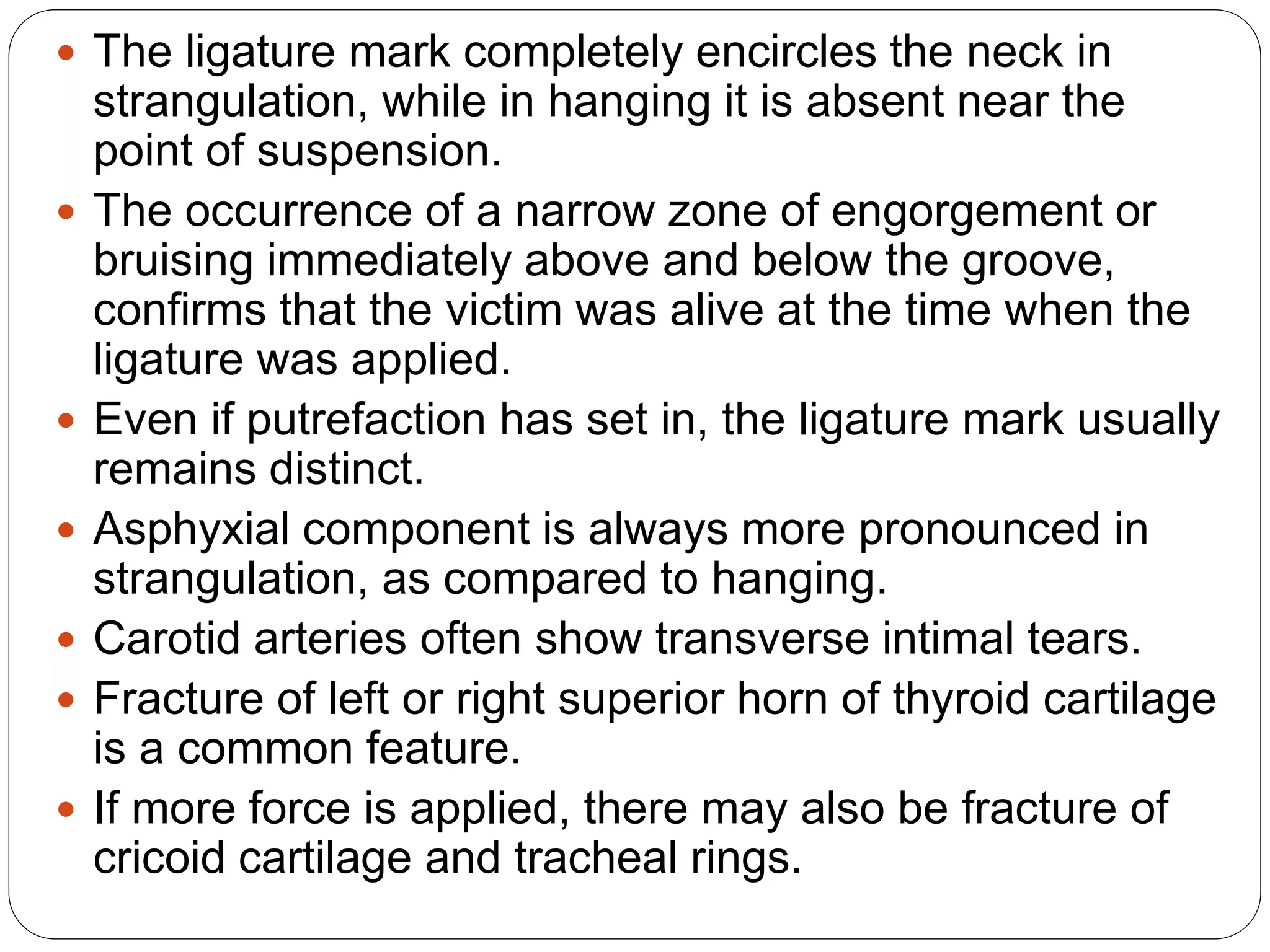 Strangulation Forensic Medicine | PPTX