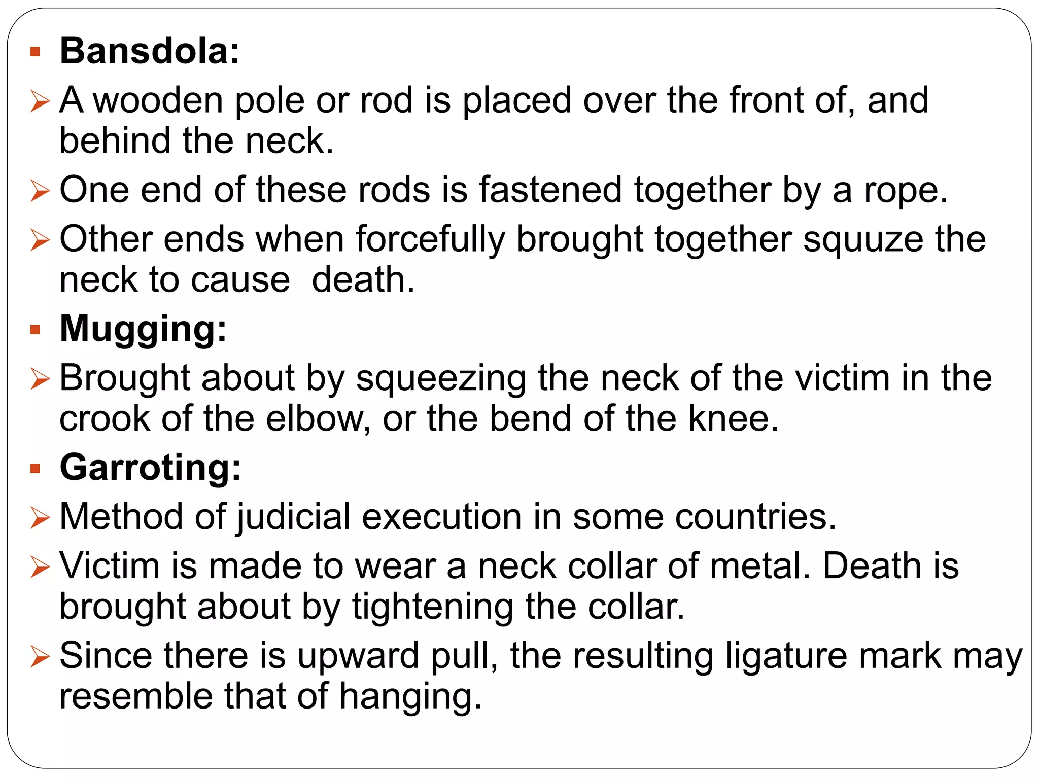 Strangulation Forensic Medicine | PPTX