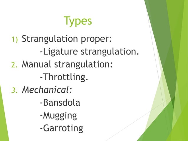 strangulation forensic medicine important.pptx | Injuries | Diseases ...