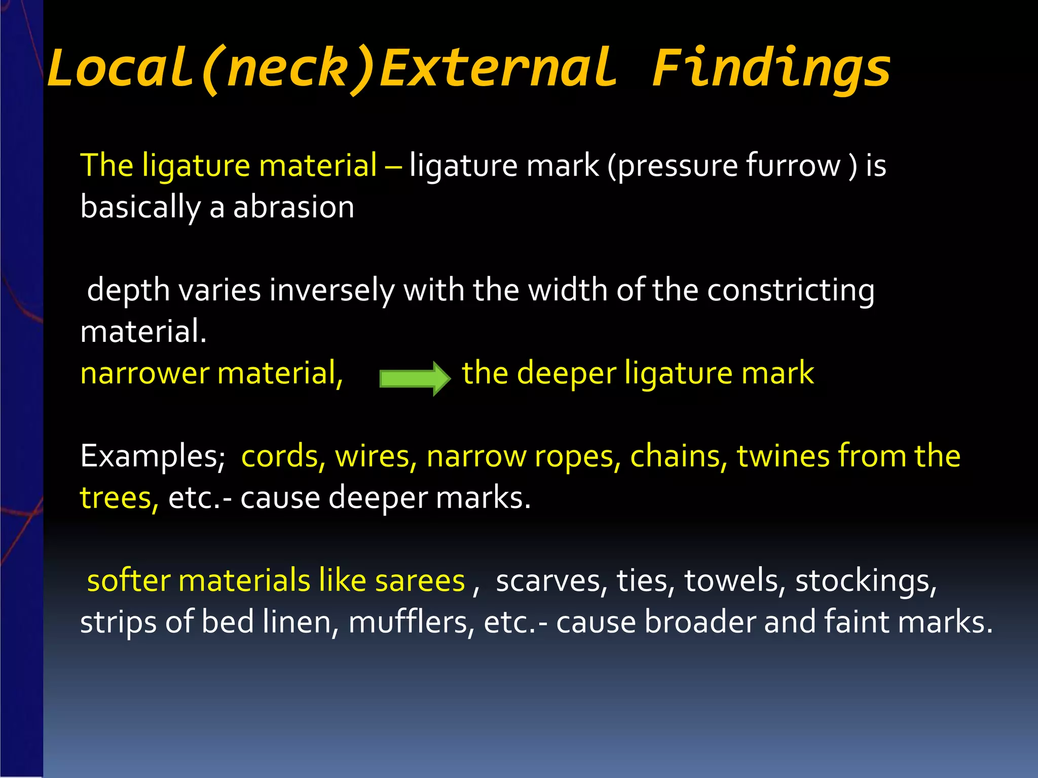 Strangulation a forensic view | PPTX