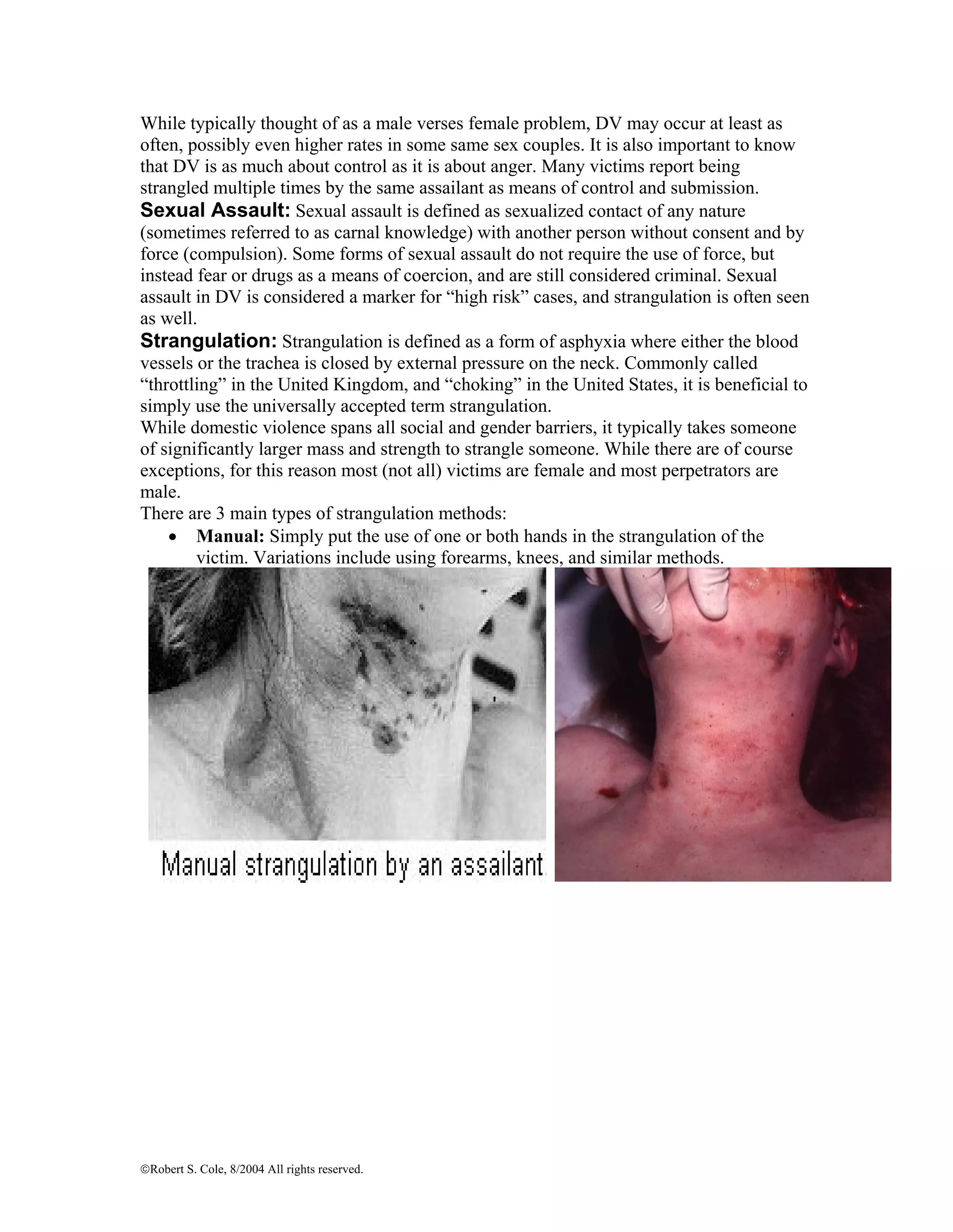EMS- Strangulation Trauma in Domestic Violence | PDF