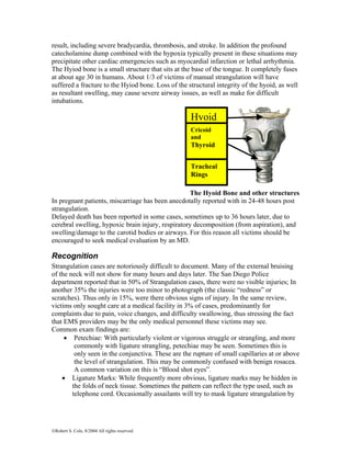 EMS- Strangulation Trauma in Domestic Violence | PDF