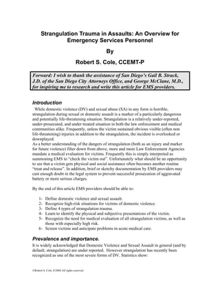 Strangulation Victims Photos