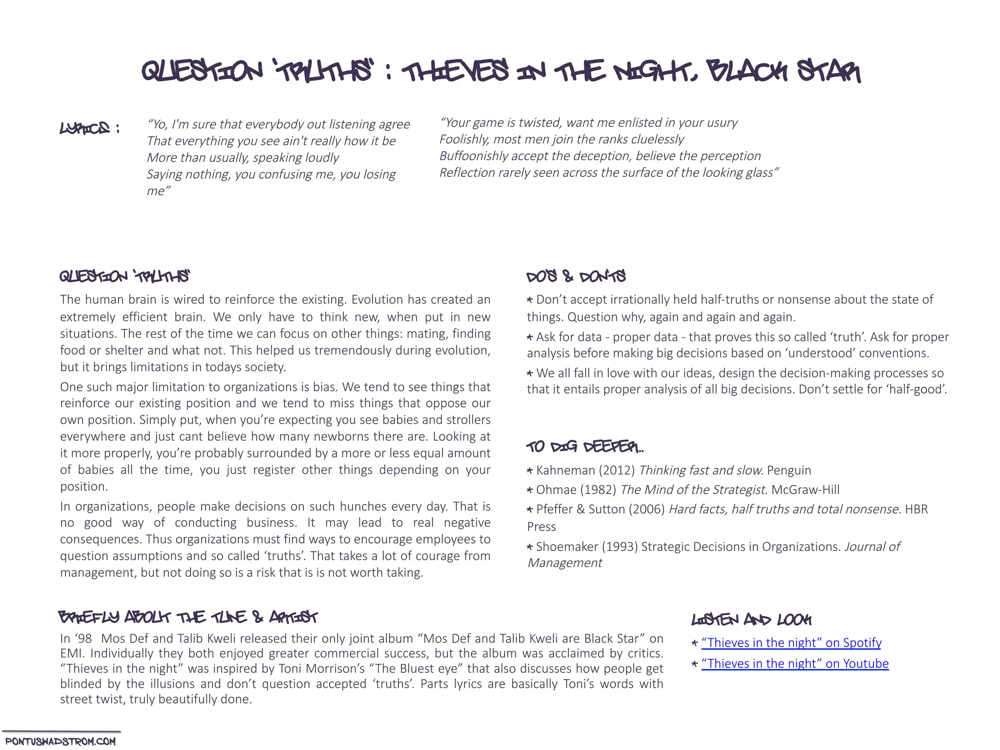 Strap what you can learn about strategy from rap wadstrom | PDF | World ...